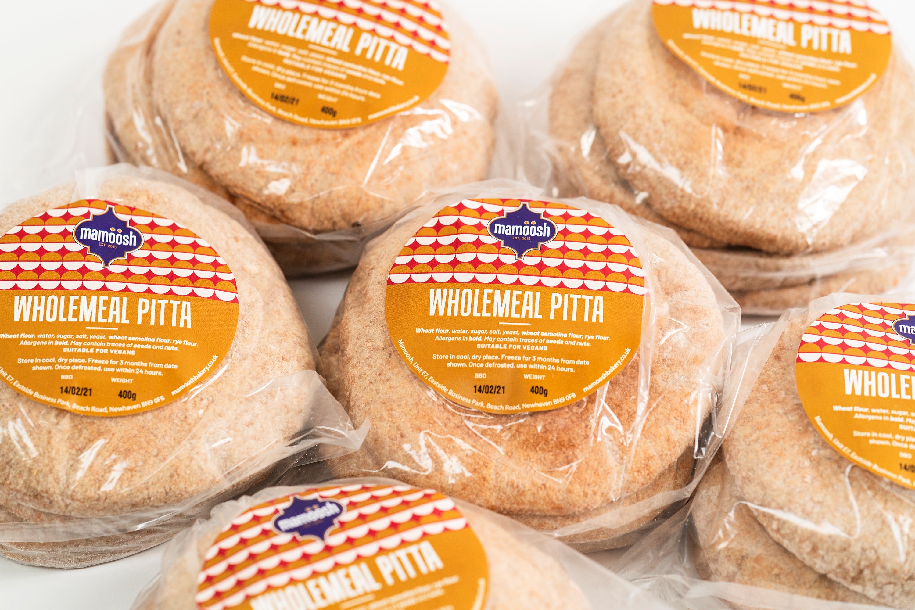 Wholemeal Pitta Bread Frozen – Sun Harvest LTD